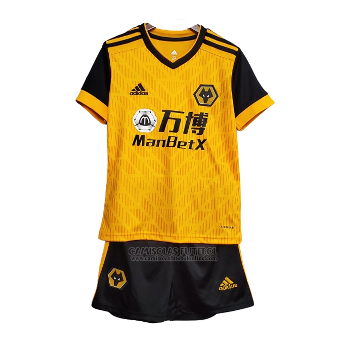 Camisola Wolves 1º Crianca 2020-2021 - Camisolas futebol online
